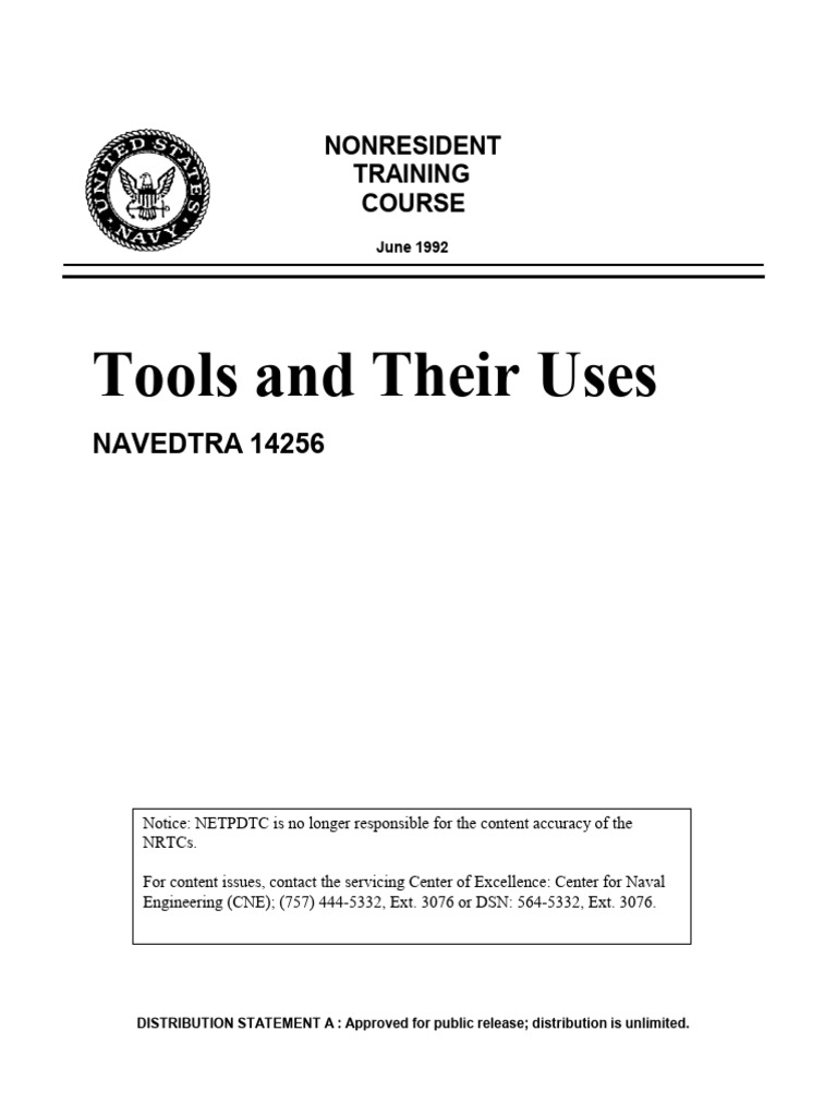 Navy Tool Training Guide | PDF | Fraction (Mathematics) | Personal ...
