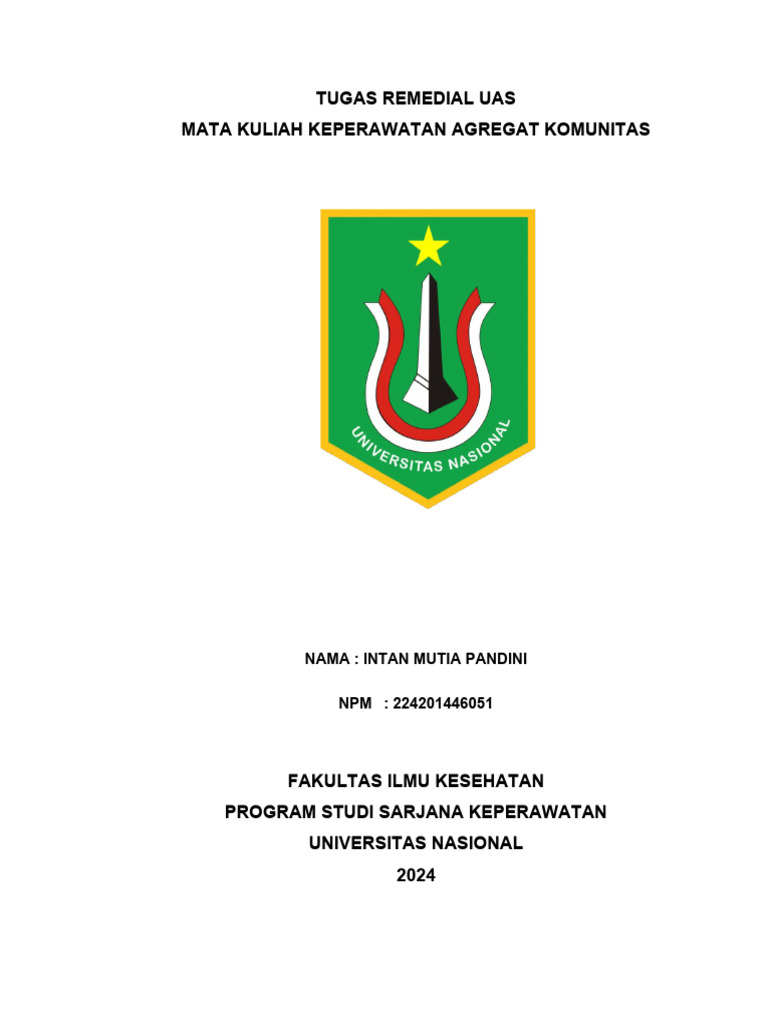 Intan Mutia Pandini - 224201446051 - Remedial Uas Agregat Komunitas | PDF