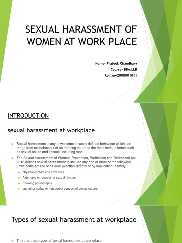 Presentation Final | PDF | Sexual Harassment | Injustice