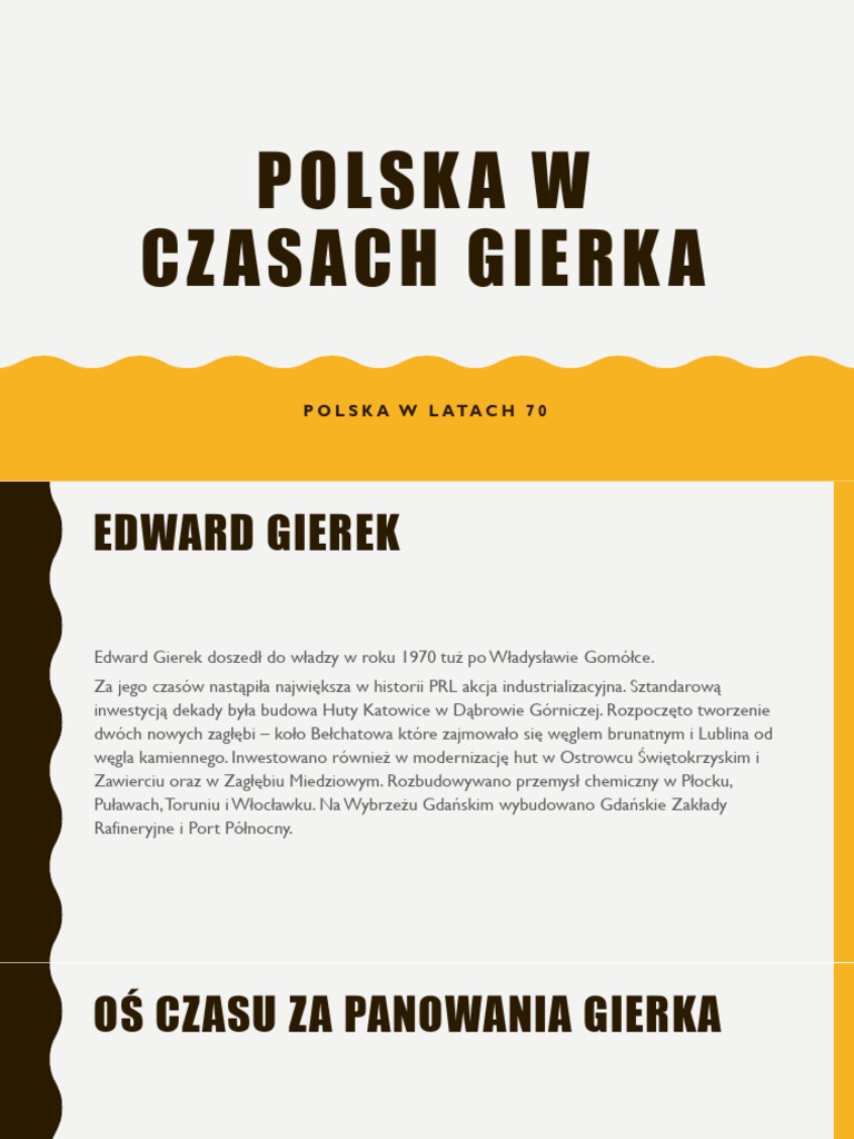 Polska w czasach gierka | PDF