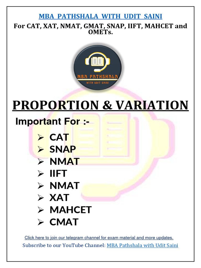 04 Proportion&Variation Sheet Pathshala | PDF