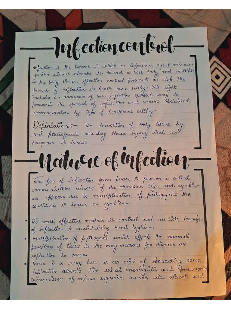 Infection Control | PDF