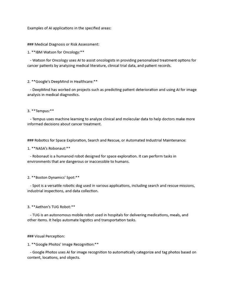 AI Vision and Reality Notes | PDF | Artificial Intelligence ...