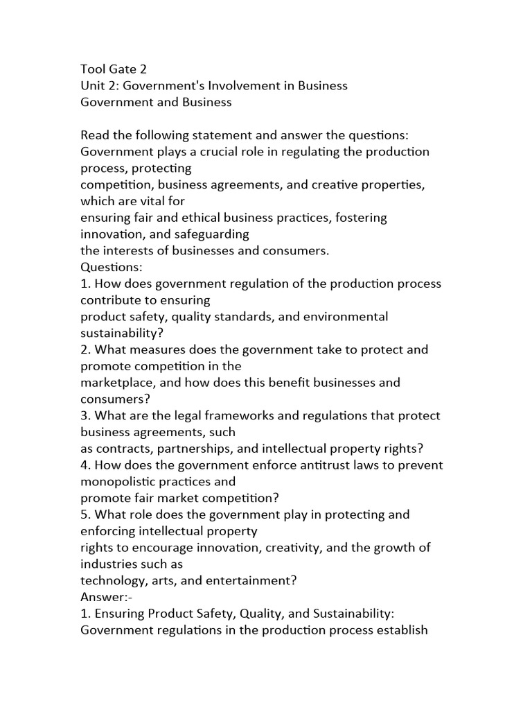 Tool Gate 2 | PDF | Intellectual Property | Competition Law