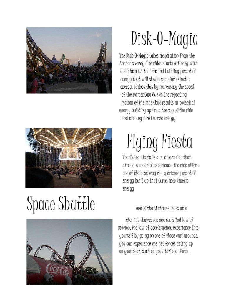 Disk-O-Magic Ride Mechanics Explained | PDF