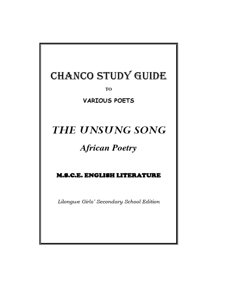 The Unsung Song (Poems) | PDF
