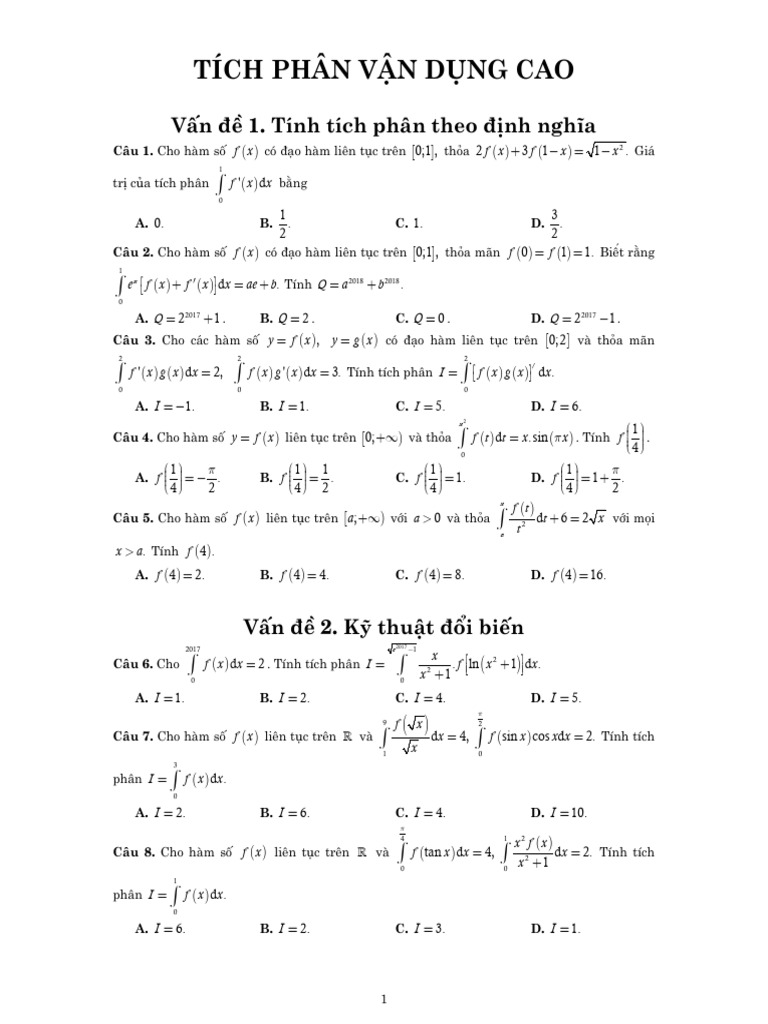 VDC Tích Phân | PDF