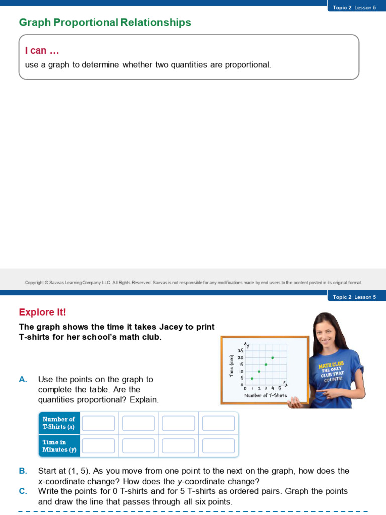 Graph Proportional Relationships: Ican | PDF