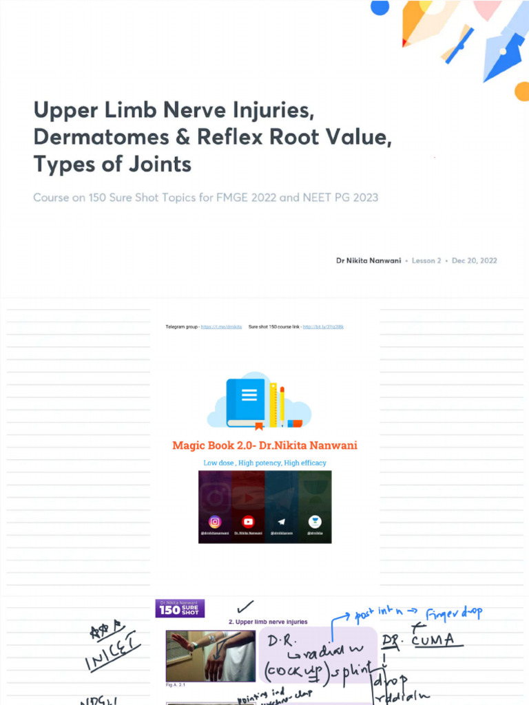 Upper - Limb - Nerve - Injuries - Dermatomes - Reflex - Root - Value ...
