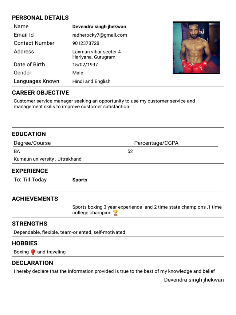 Devendra's Resume-1 | PDF