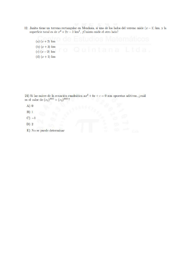 Repaso Algebra y Geo ANDRY | PDF