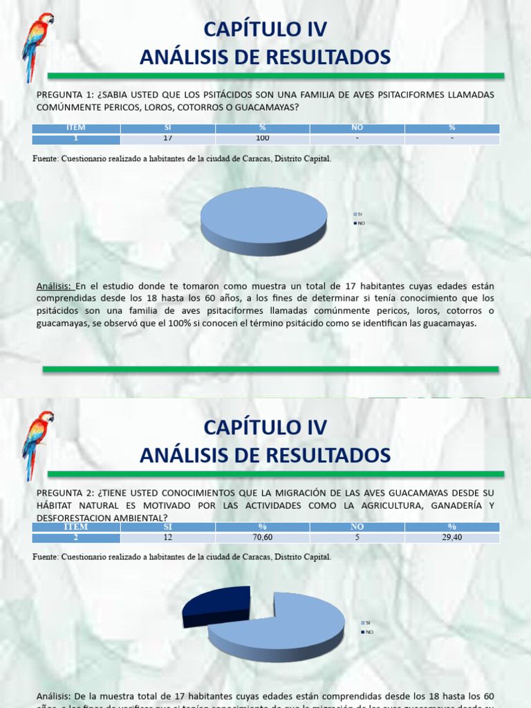 Las Guacamayas Capitulo Iv | PDF | Loro | Cuestionario