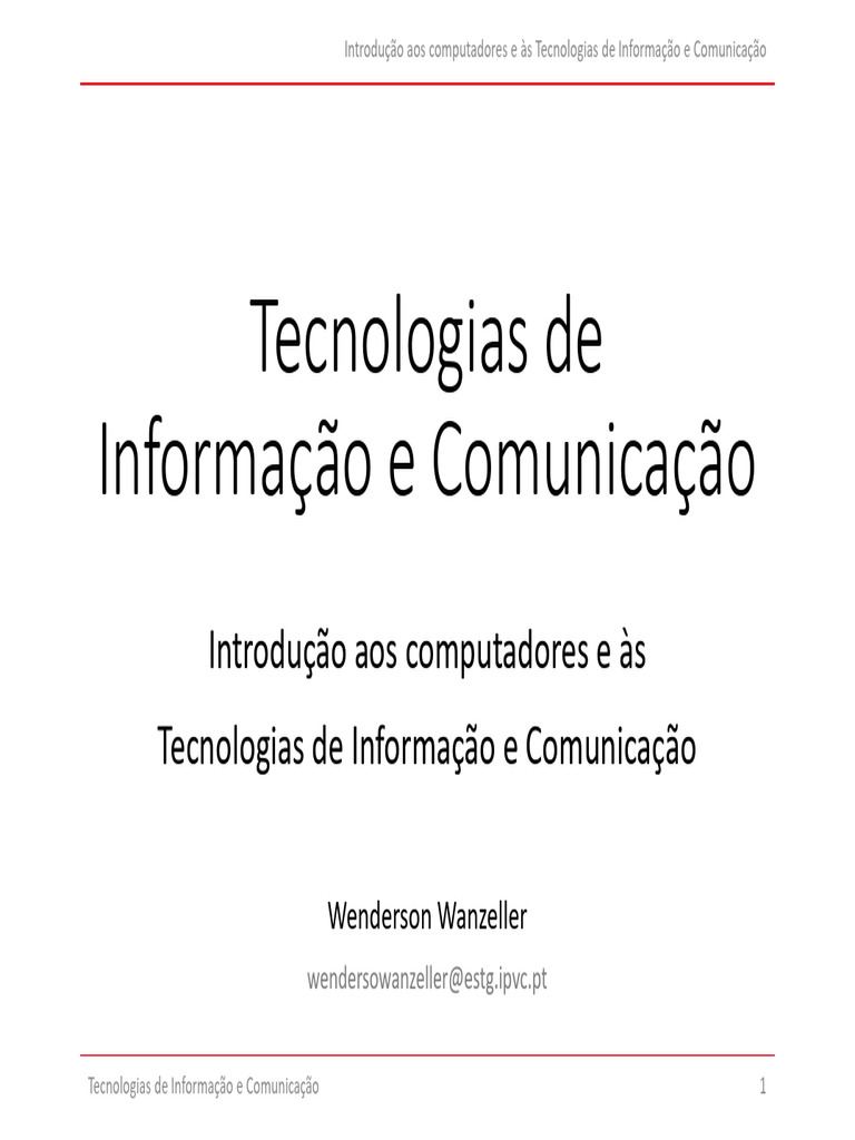 Conceitos de TIC | Download grátis PDF | Mordeu | Informação