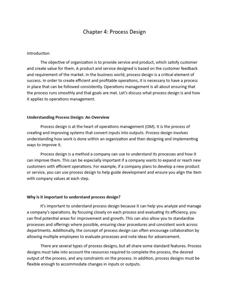 Chapter-4-Process-design | PDF | Audit | Business