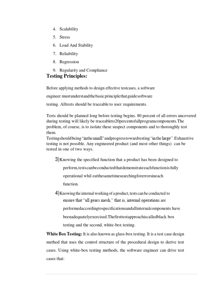 Testing Principles:: White Box Testing: It Is Also Known As Glass-Box ...