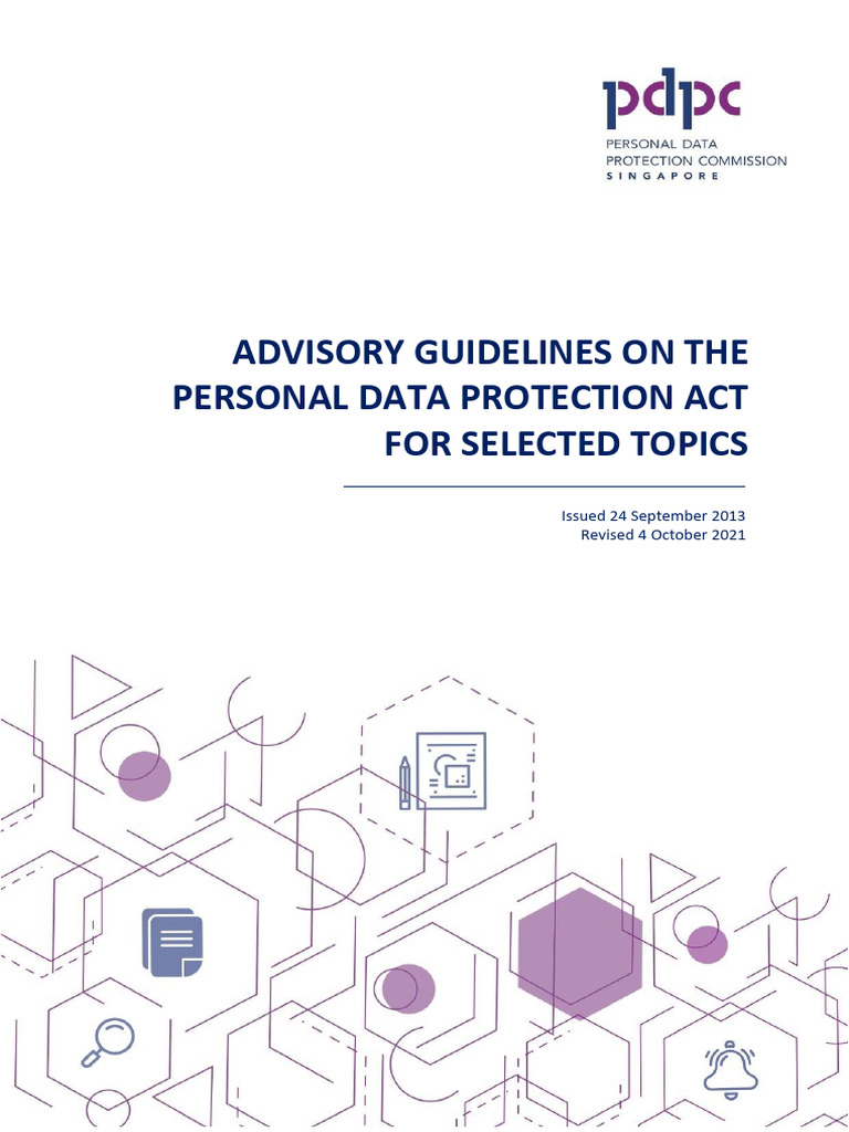 Singapore-Advisory Guidelines On The PDPA For Selected Topics 4 Oct ...