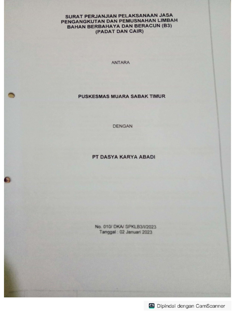 Mou Limbah B3 | PDF