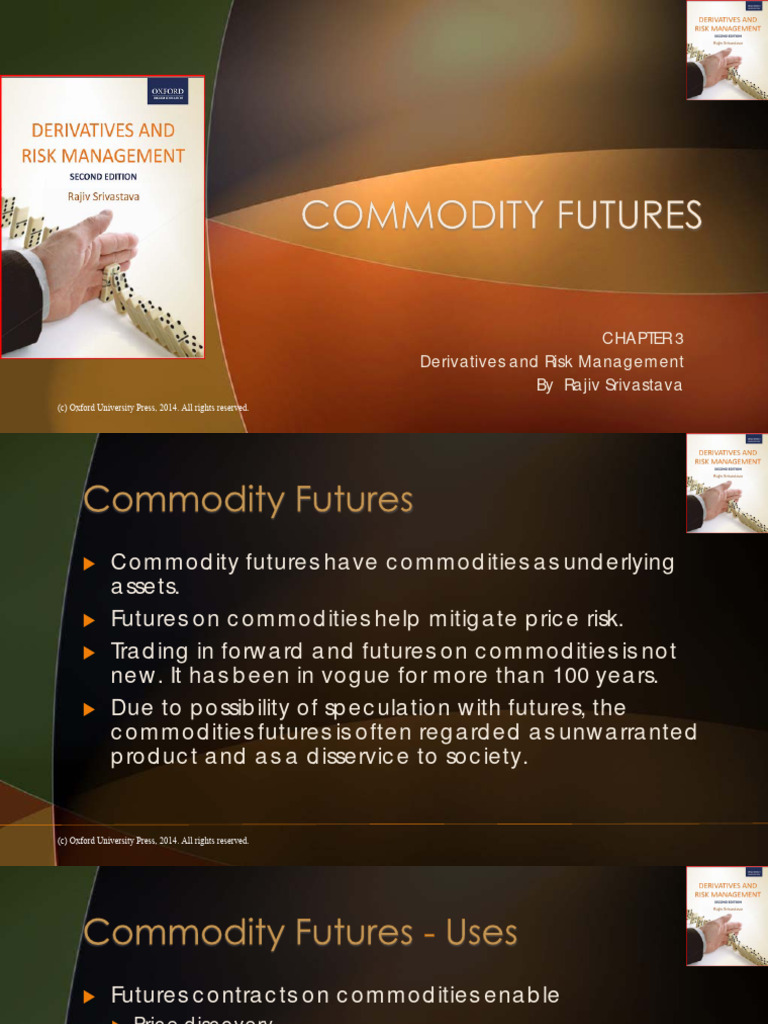Commodity Futures Risk Management Pdf Futures Contract Hedge