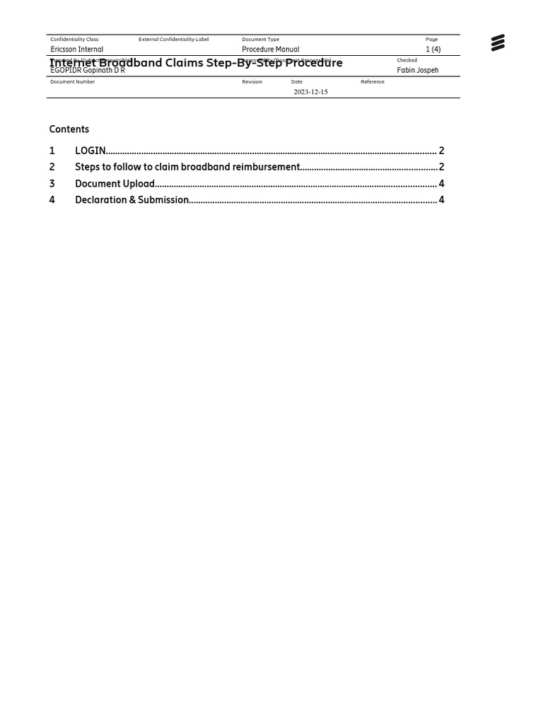 Internet Broadband Claims Step-By-Step Procedure | PDF | Software ...