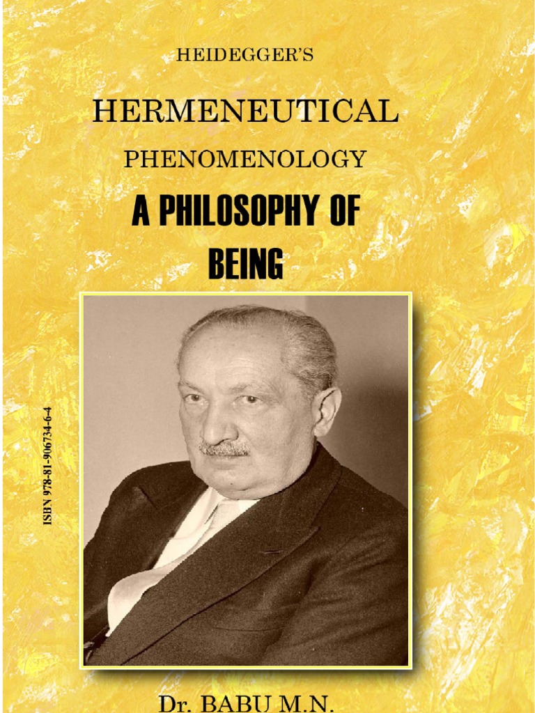 Dr. Babu M.N. - Heidegger's Hermeneutical Phenomenology - A Philosophy ...