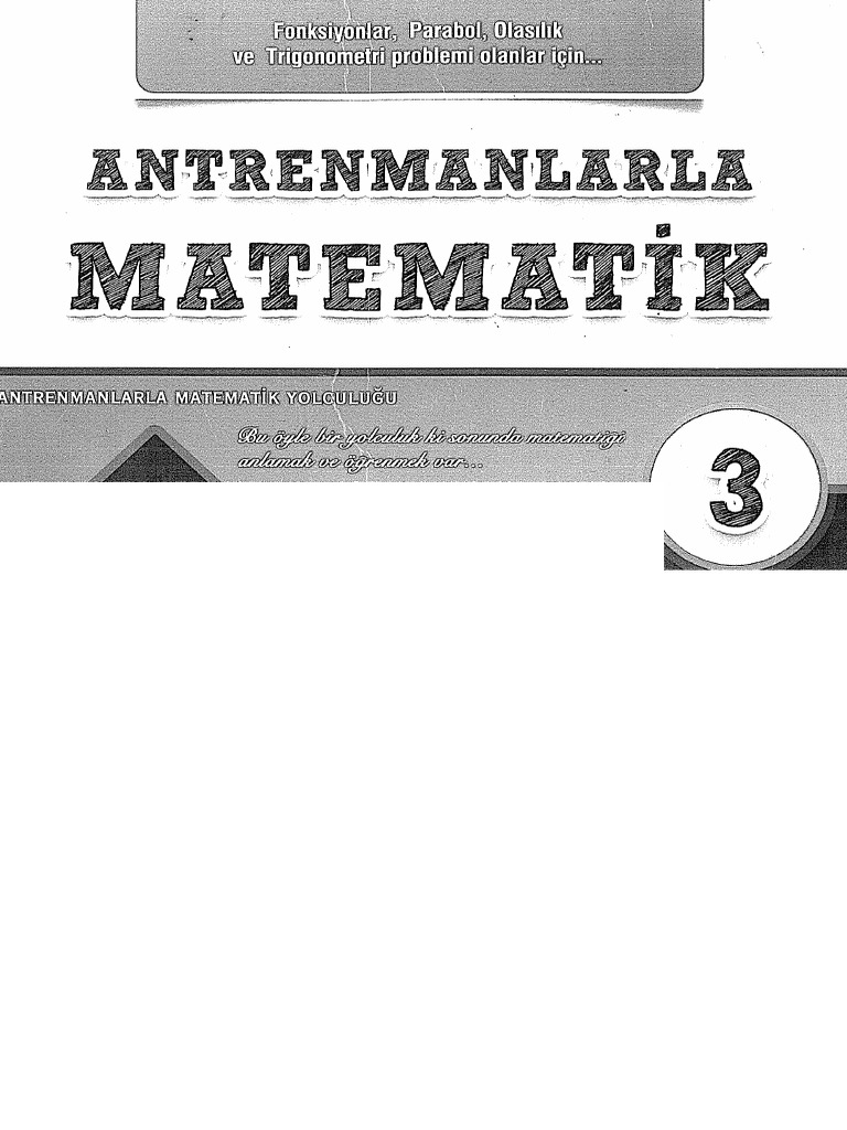 2022 Antrenmanlarla Matemati̇k 3 | PDF