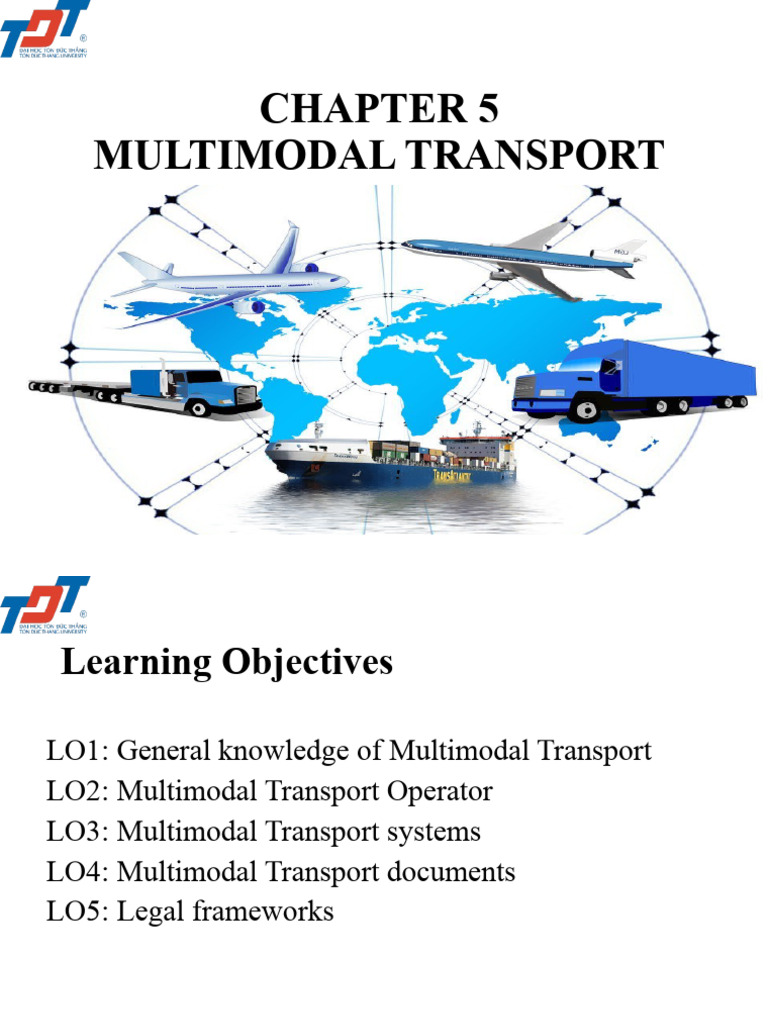 Elearning-Chapter 8 - Multimodal Transport | PDF | Transport | Containerization
