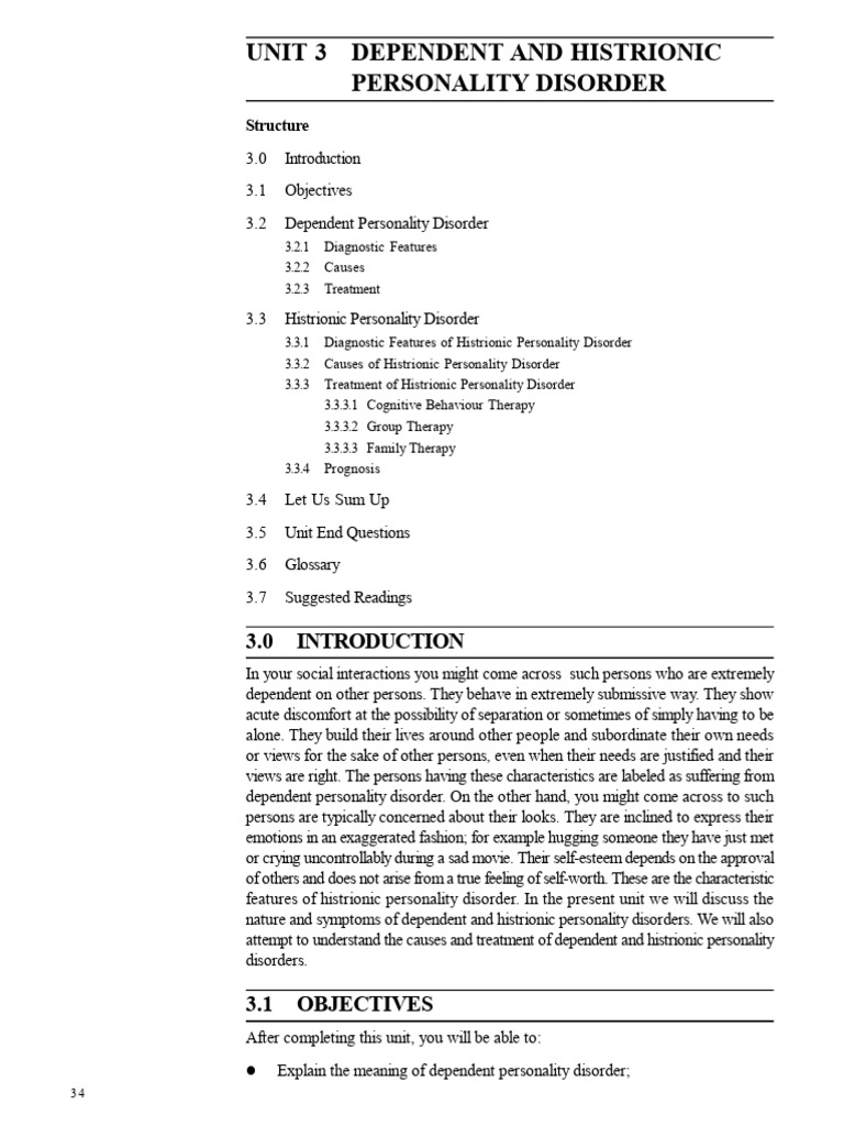 Unit 3 | PDF | Personality Disorder | Psychotherapy