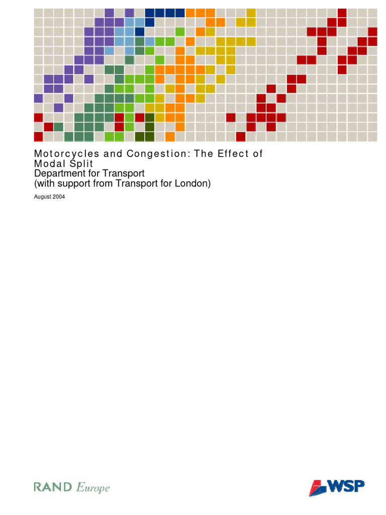 04 0800 WSP DFT TFL Motorcycles and Congestion Final Summary Report ...