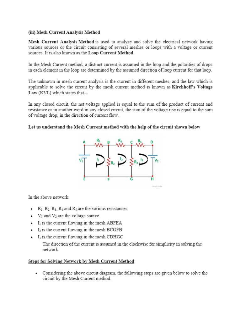 3 KVL Derivation | PDF | Electrical Network | Computer Engineering