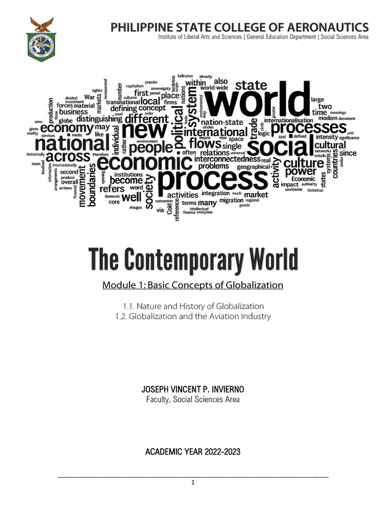 Prelim CW Module1 2022 1 | PDF | Globalization | Airlines