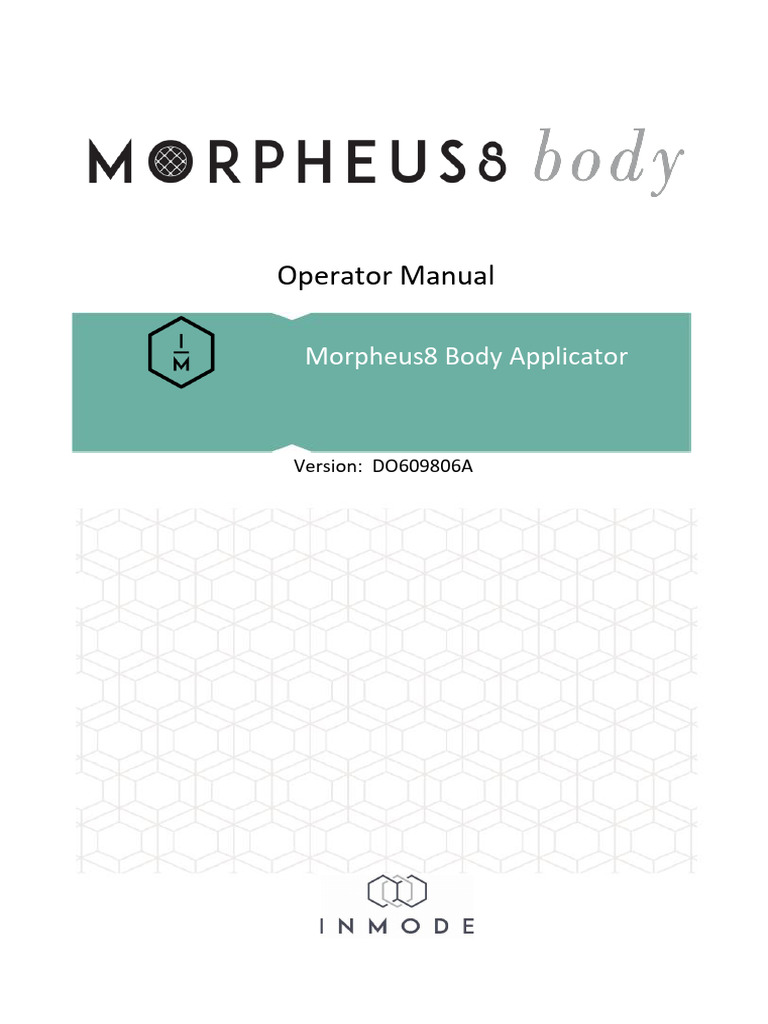 DO609806A Morpheus8 Body Applicator OM US September 2020 | PDF ...
