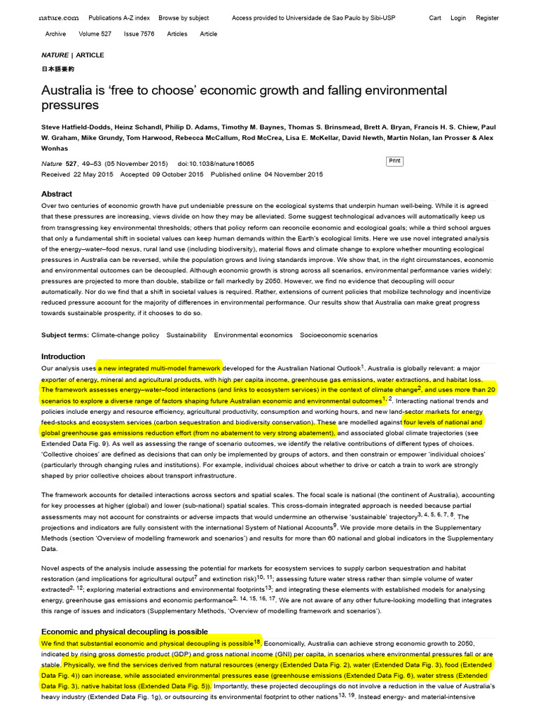 NAT - Desacoplamento Na Australia | PDF | Gross Domestic Product ...