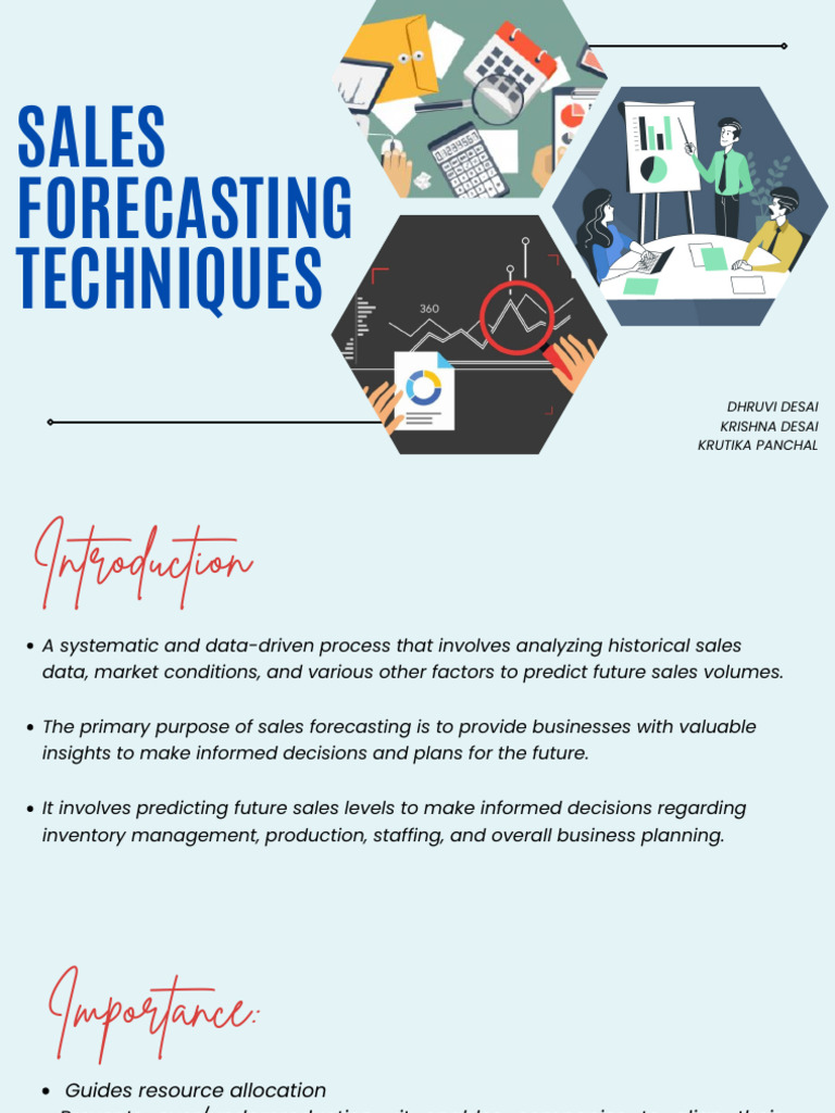 Sales Forecasting Techniques Pdf Forecasting Market Economics
