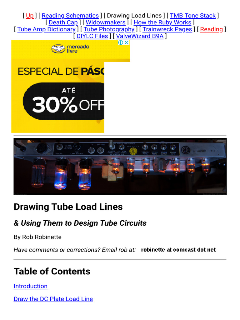 Drawing Load Lines | PDF | Vacuum Tube | Amplifier