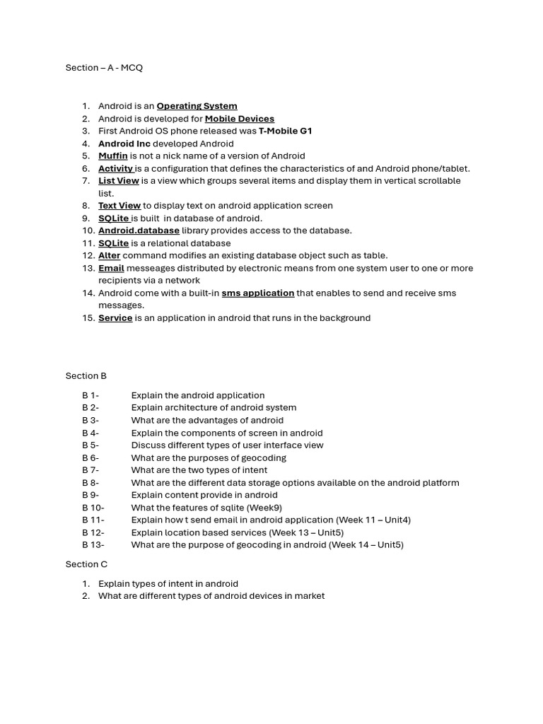 Android | PDF | Android (Operating System) | Databases Android | PDF | Android (Operating System) | Databases