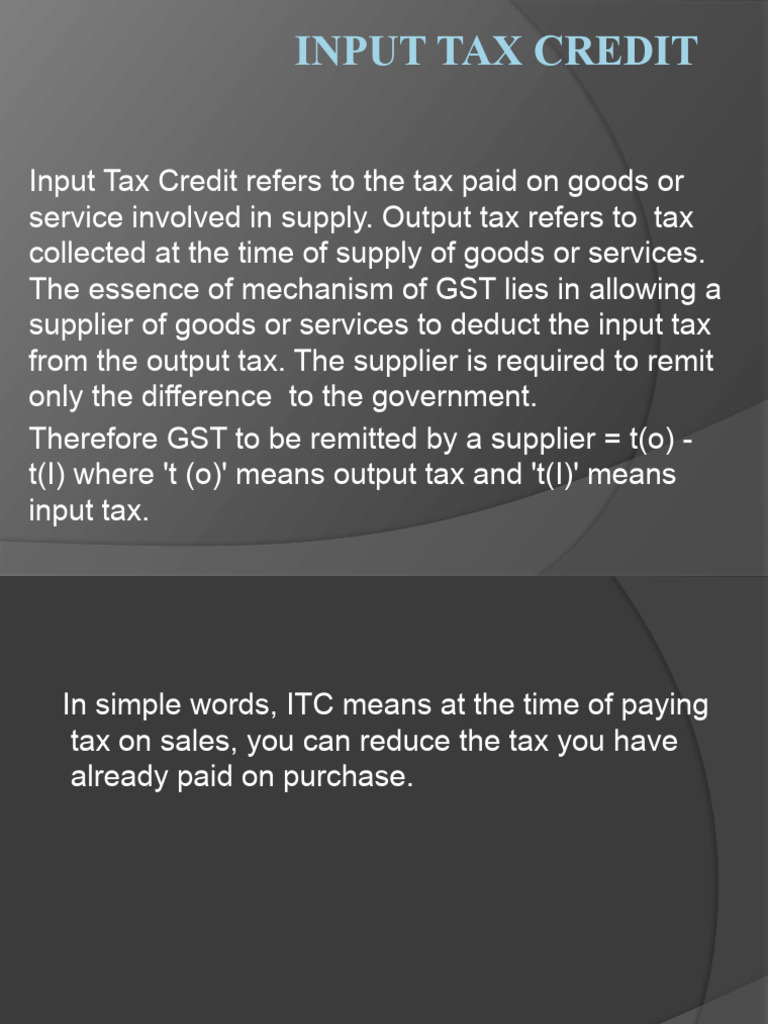 Input Tax Credi-WPS Office | PDF | Taxes | Economies