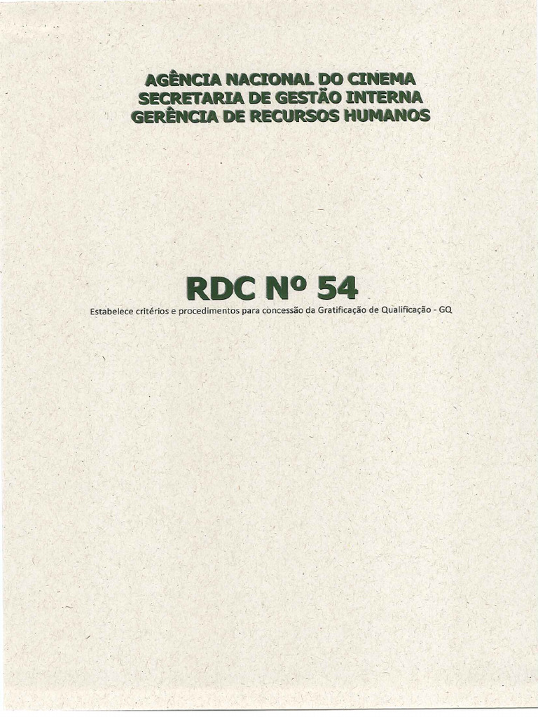 RDC 54 | PDF