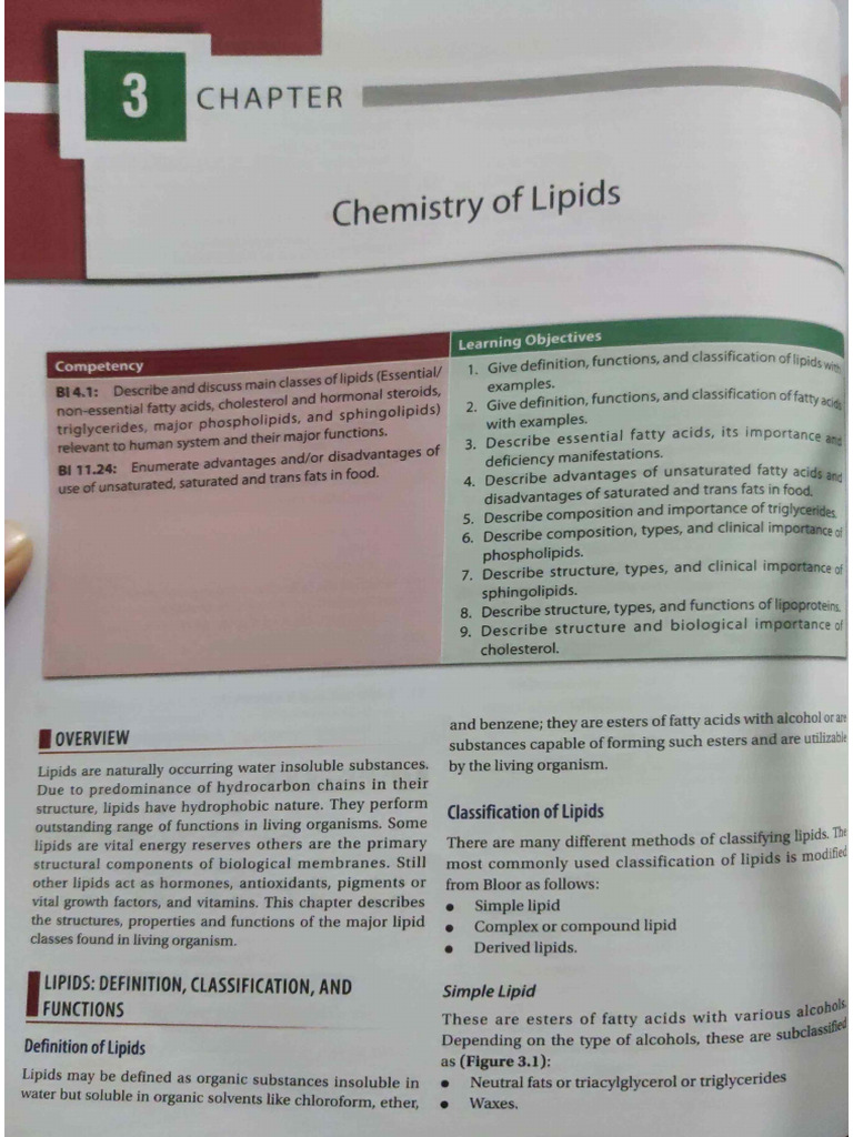 Chemistry of Lipids | PDF