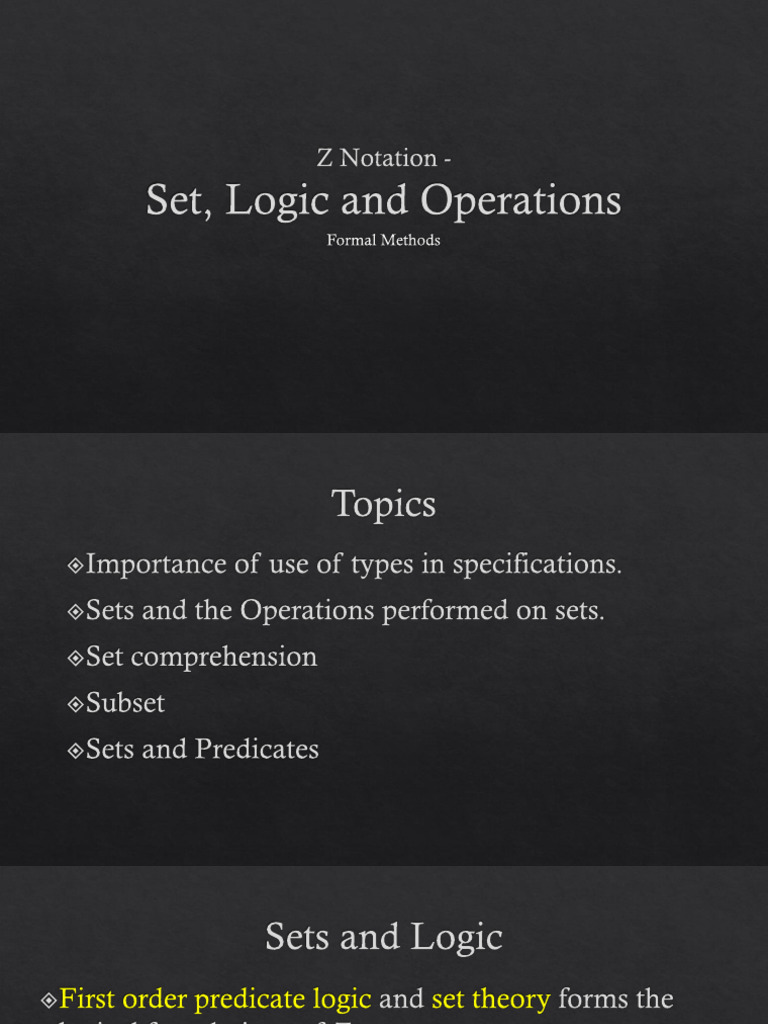 Set, Logical and Operation | PDF | If And Only If | Empty Set