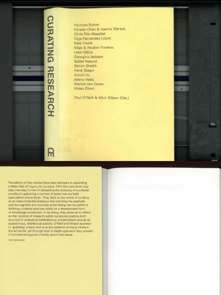 CURATING RESEARCH - Paul O Neill & Mick Wilson - Compressed | PDF