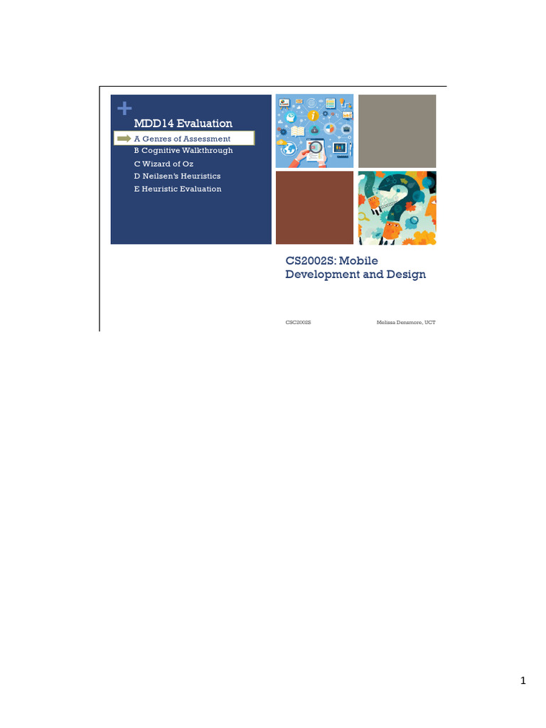 MDD14 Evaluation | PDF | Usability | Design