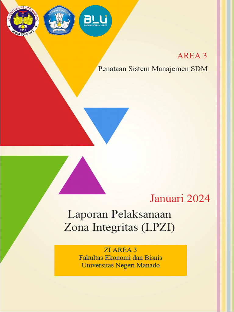 Laporan ZI Area 3 FEB UNIMA 2024 | PDF | Perjalanan