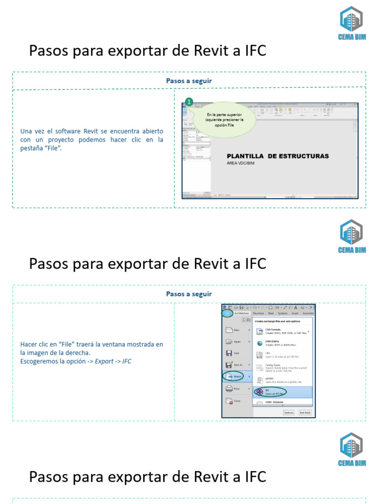 Exportar de Revit A Ifc | PDF | Autodesk Revit | Software