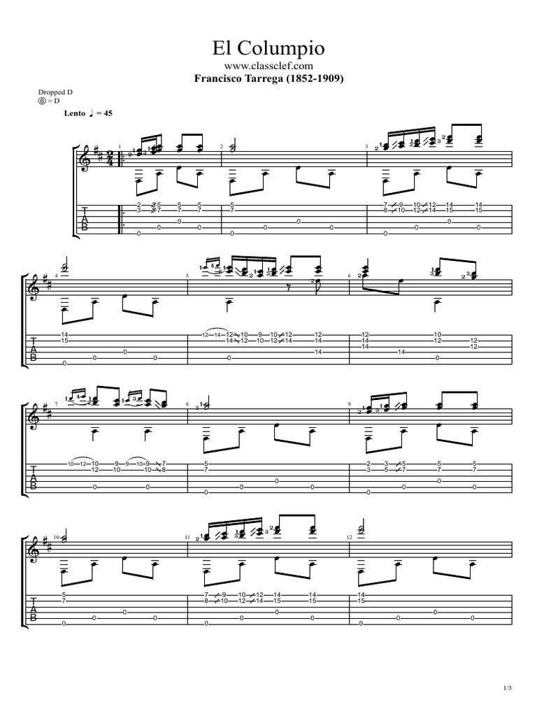 El Columpio - Francisco Tarrega | PDF
