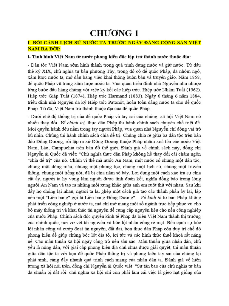 Dang CSVN Ra Doi Va Cuong Linh Dau Tien Cua Dang | PDF