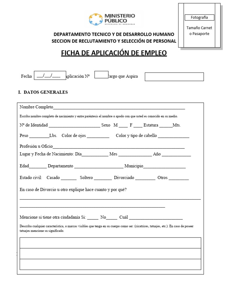 FICHA DE EMPLEO (Social) | PDF | Empleo | Adultos