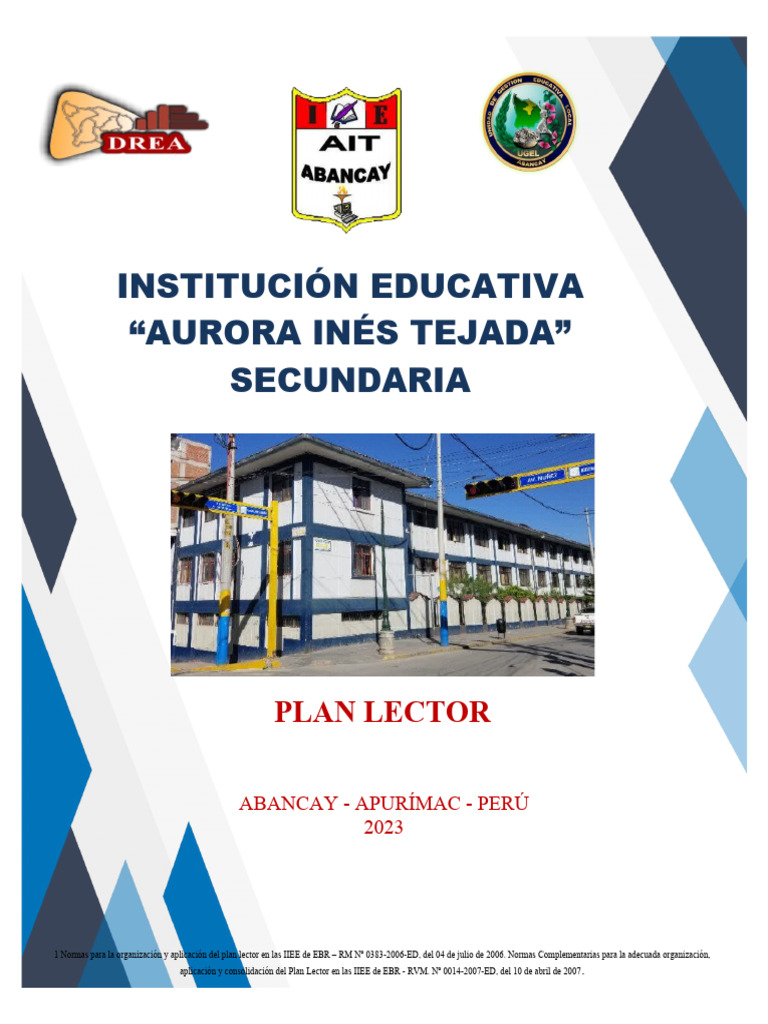 Plan Lector Ait-2023 | Descargar gratis PDF | Comprensión lectora ...