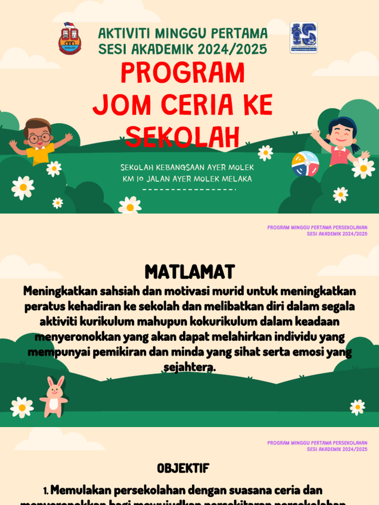 Skam Ppoint Program Minggu Pertama Sesi 2024 2025 Terkini | PDF