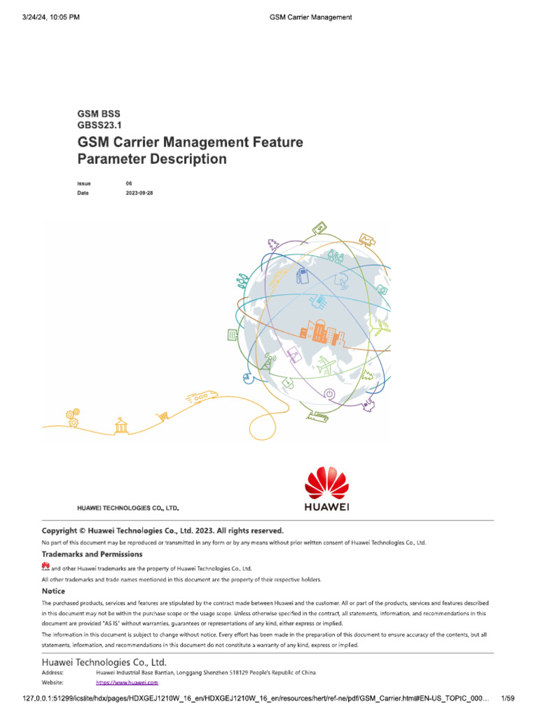 GSM Carrier Management Feature Parameter Description | PDF
