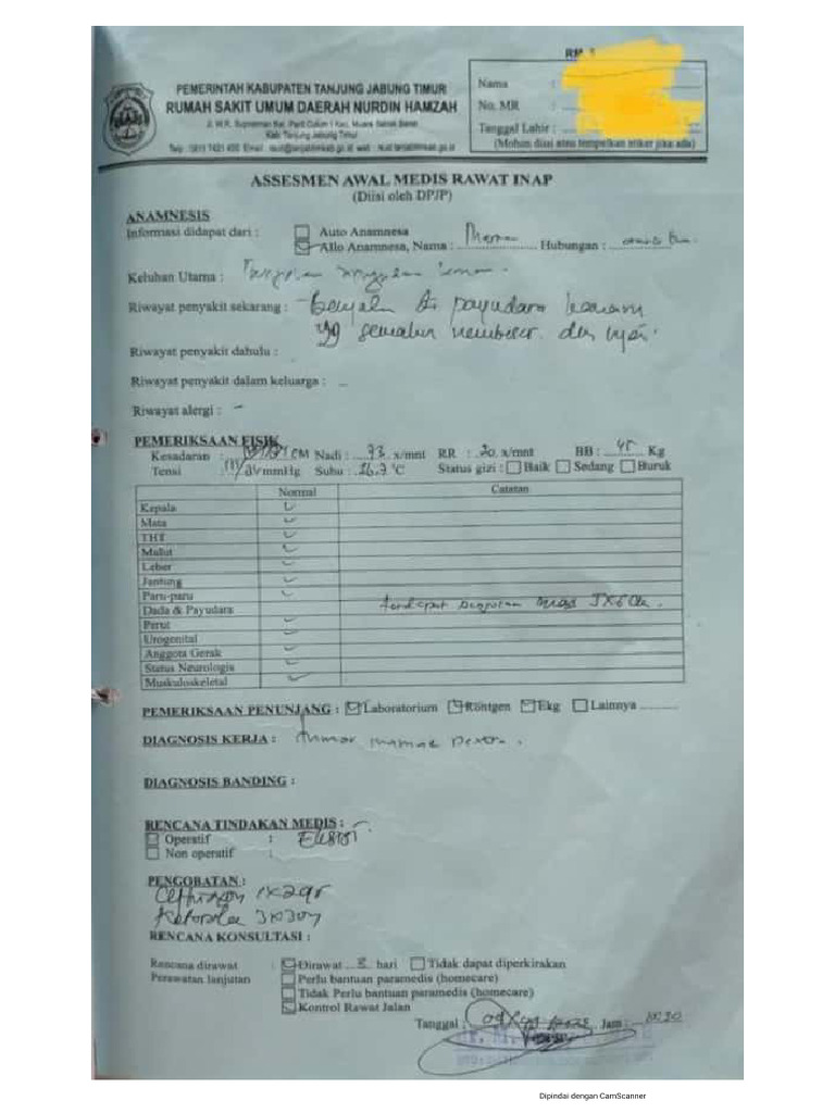 Asmed Awal Ranap | PDF